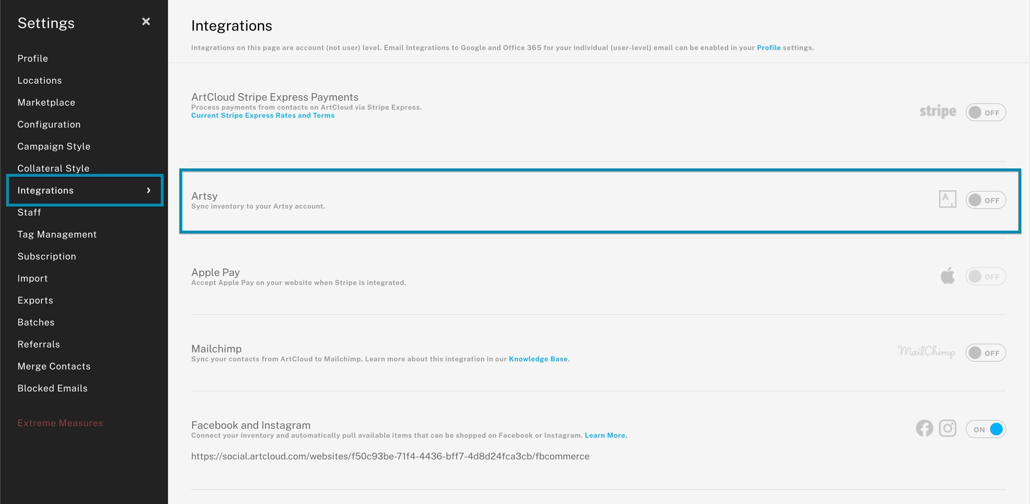 Artsy x ArtCloud: How to connect your accounts together